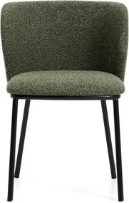 Zelené čalouněné jídelní křeslo Ciselia – Kave Home