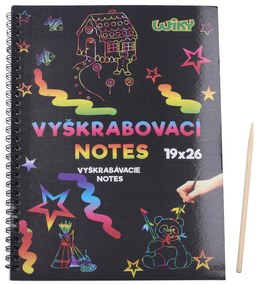 Wiky kreativita Vyškrabovací notes 26x19cm / 10 listů