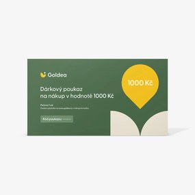 Goldea dárkový elektronický poukaz v hodnotě 1 000 kč 1000 Kč