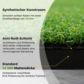 Costway 3-v-1-Ticking mat pro golf. Vysoce kvalitní úderová podložka s umělým