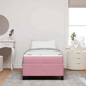 Rám postele Růžová 80 x 200 cm textil 3399029