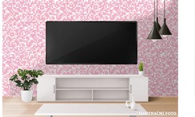 3D obkladový panel PVC Mozaika růžová (480 x 955 mm)