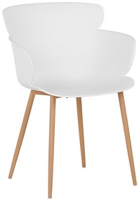 Sada 2 jídelních židlí bílé SUMKLEY Beliani
