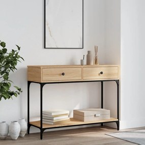 vidaXL Konzolový stolek 100 x 34,5 x 75 cm kompozitní dřevo [833393] Barva: Černá