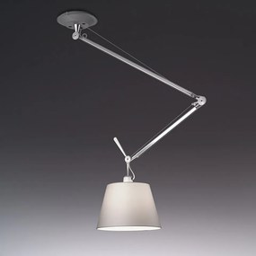 Artemide 0629000A+0780020A Tolomeo decentrata, designové závěsné svítidlo, 1x150W E27, polohovatelná ramena, stínítka z pergamenu, průměr 36cm
