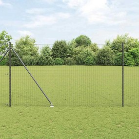 Evropský plot se hroty 10 x 1,6 m Ocel potažená PVC Šedá 3350641