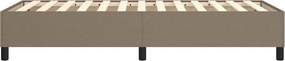 Rám postele s boxspringem taupe 90x190 cm textil 3120826