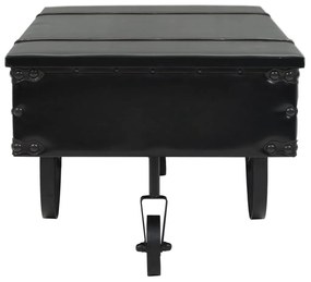 Konferenční stolek na kolečkách černý 110 x 52 x 43 cm kompozit - Default Title