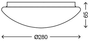 Briloner 3320-016 - LED Stropní svítidlo STARRY SKY LED/12W/230V