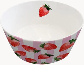 Malá miska z kostního porcelánu New Bone China Strawberry & Stripes
