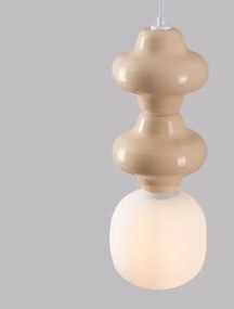 LED žlutobílý designový lustr Clio