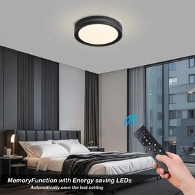 Brilagi -LED Stmív. strop. sv. KREON LED/54W/230V 3000-6000K černá pr. 38 cm +DO