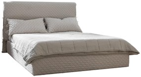 OnaDnes -20% Béžová čalouněná dvoulůžková postel Miuform Sleepy Luna 160 x 200 cm