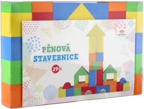 TEDDIES Pěnová stavebnice 29 ks / Stavebnice / Pěna / Plastová krabice