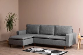 Hanah Home Rohová pohovka LUNGO světle šedá