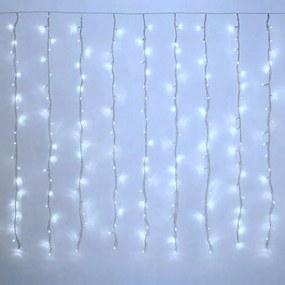 Tutumi Vánoční dekorativní závěs s LED světýlky 3m, bílá