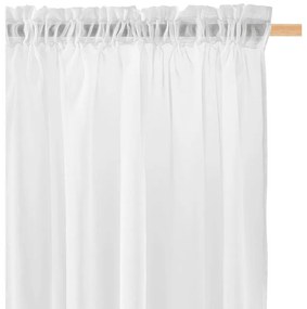 Room99 Záclona na pásce Novelia Barva: Bílá, Velikost: 300 x 230 cm
