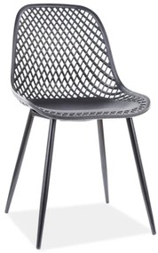 Jídelní židle Cathy (černá + černá). 1050064
