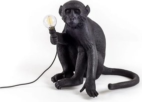 Stolní lampa Monkey siedząca černá