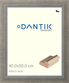 DANTIK rámeček 40x50 | AMALFI šedá (Plexi Čiré)