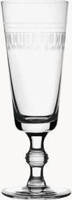 Sada ručně foukaných křišťálových sklenic na sekt Ovals, 4 díly