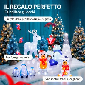 LED akryl figurky Vánoce tučňák-rodina