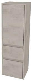 Mereo Opto koupelnová skříňka vysoká 125 cm, pravé otevírání, Multidecor, Chromix stříbrný CN995PACST