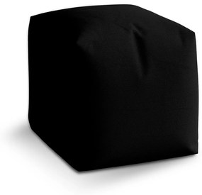 Sablio Taburet Cube Černá: 40x40x40 cm