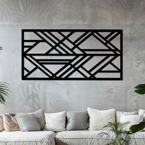 dřevo života Dřevěný panel GATSBY IV Rozměry (cm): 40x80, Zvolte barvu dekoru: Černá