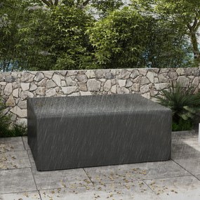 Outsunny Ochranný Kryt na Zahradní Nábytek, Ochranný Kryt Proti UV, Vysoce Odolný Polypropylen, Kryt na Zahradní Stůl, 235 x 190 x 90 cm, Šedý
