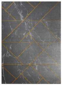 Dywany Łuszczów Kusový koberec Emerald geometric 1012 grey and gold ROZMĚR: 180x270