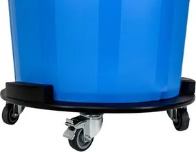 Denox INDUSTRIAL hnědá / Odpadkový koš / 100 l / s víkem / PP plast