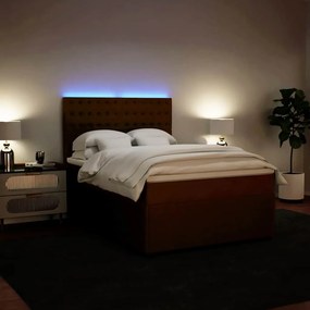 Box spring postel s matrací růžová 140x200 cm samet 3294675