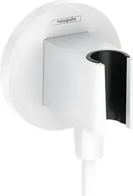 Hansgrohe FixFit S matná bílá / Sprchové kolínko s držákem / G 1/2