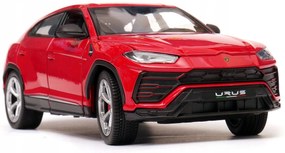 Kovový model lamborghini urus červené 1:24
