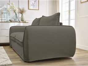 Zelená pohovka na každodenní spaní/rozkládací 236 cm Archimede – Bobochic Paris