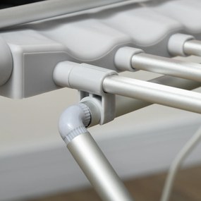 HOMCOM Sušák na prádlo s tepelnou funkcí, 45-55 ℃, skládací, 144L x 53B x 96V cm