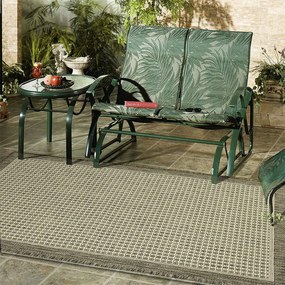 Oriental Weavers, Kusový koberec SISALO/DAWN 2822/W71I – na ven i na doma, 66x120, šedá, chodba / předsíň