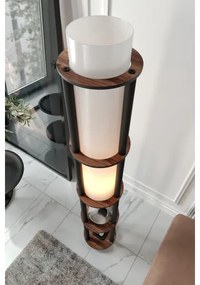 Stojací lampa s poličkami NOTO 1xE27/40W/230V hnědá/černá