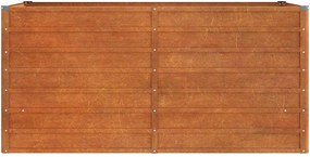 Zahradní vyvýšený záhon rezavý 160 x 80 x 77 cm cortenová ocel 151959