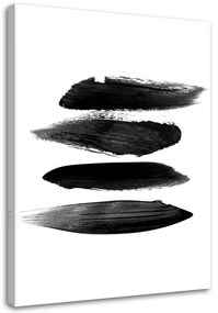 Gario Obraz na plátně Černé vodorovné pruhy Rozměry: 40 x 60 cm