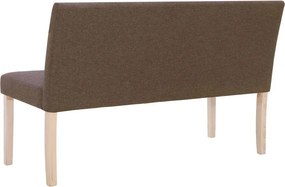 Lavice 139,5 cm hnědá polyester 281336