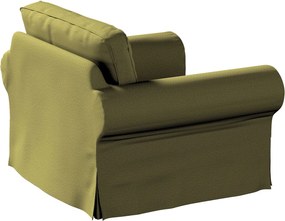 Potah na křeslo IKEA Ektorp barva zelená látka pletený vzor