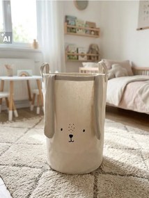 Sinsay - Úložný koš s motivem králíka - šedá