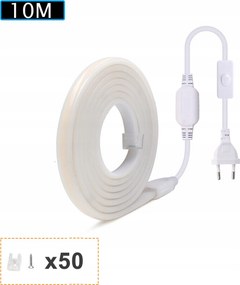 10 m Led pásek Cob Strip 220V 11W/m 288 Led/m IP65