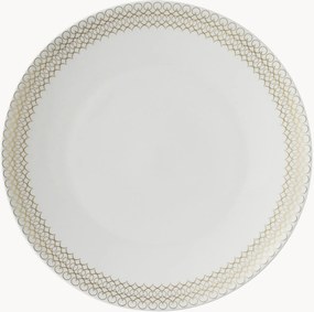Sada mělkých talířů z kostního porcelánu Jade, 6 dílů