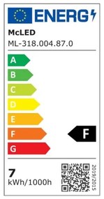 LED žárovka E27 McLED R63 7W (60W) teplá bílá (2700K), reflektor 120° ML-318.004.87.0