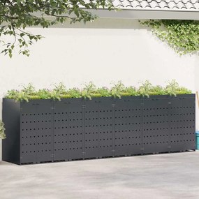 Úložný box na 6 popelnic Antracit 408 x 77,5 x 121,5 cm 3394747