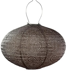 SOLÁRNÍ LAMPÁŠ OVAL 27X40 CM BÉŽOVÁ