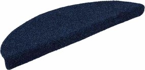Schodové rohože samolepicí 10 ks 56 x 17 x 3 cm tmavě modré půlkulaté 149695